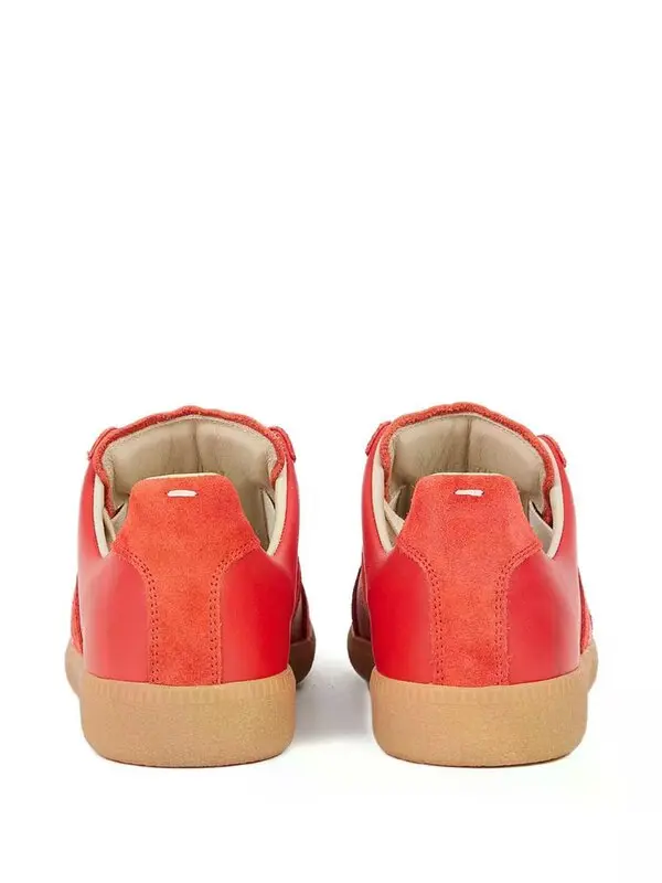MAISON MARGIELA Replica Leather Sneakers - Red