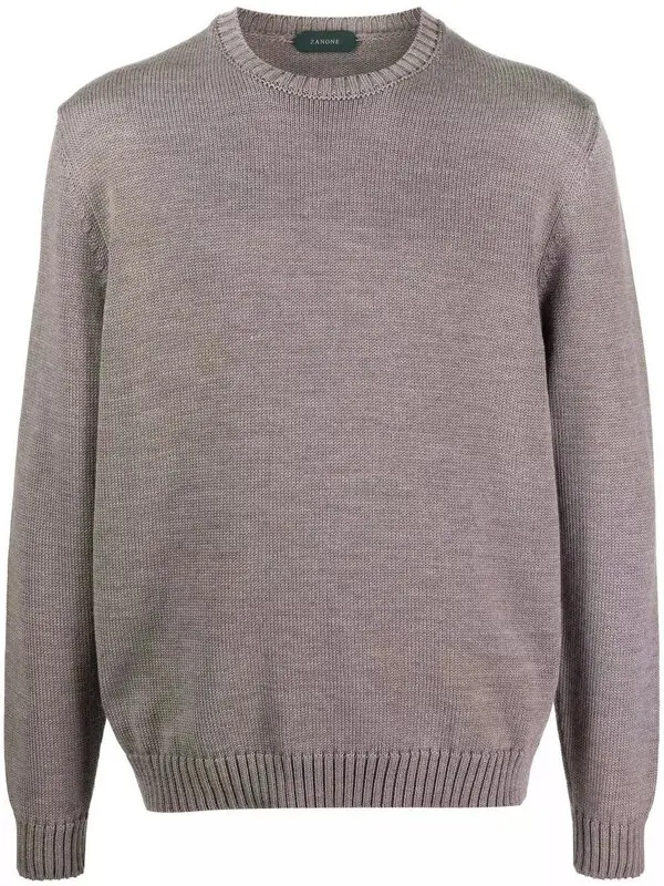 ZANONE Virgin Wool Knitted Crew Neck Jumper
