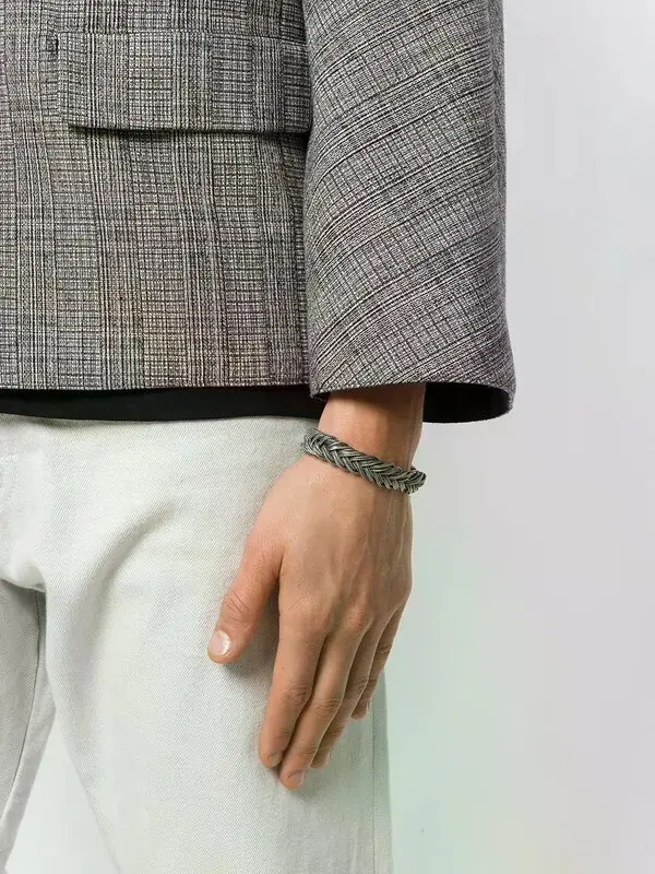 Emanuele Bicocchi Woven Chain Bracelet - Metallic