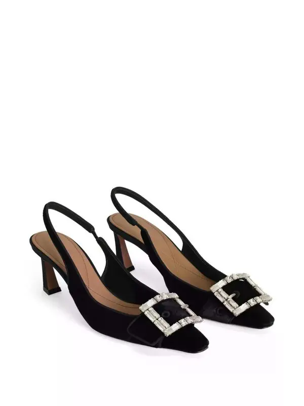 Dolce & Gabbana Crystal-buckle Slingback Pumps