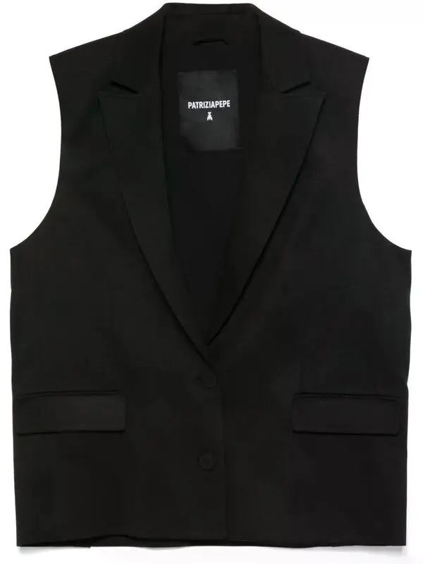 Patrizia Pepe Twill Vest - Black