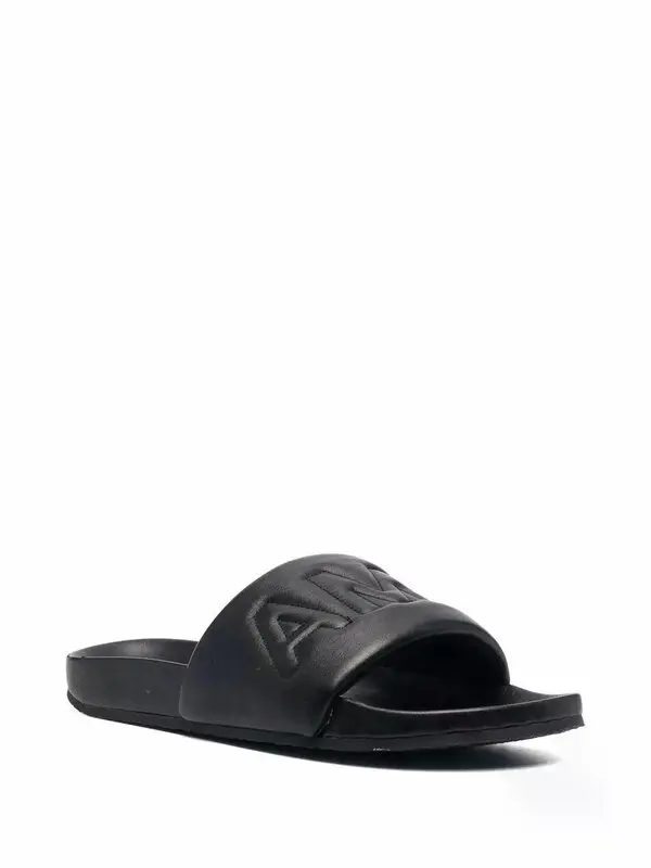 AMBUSH Quilted Logo Slides - Black