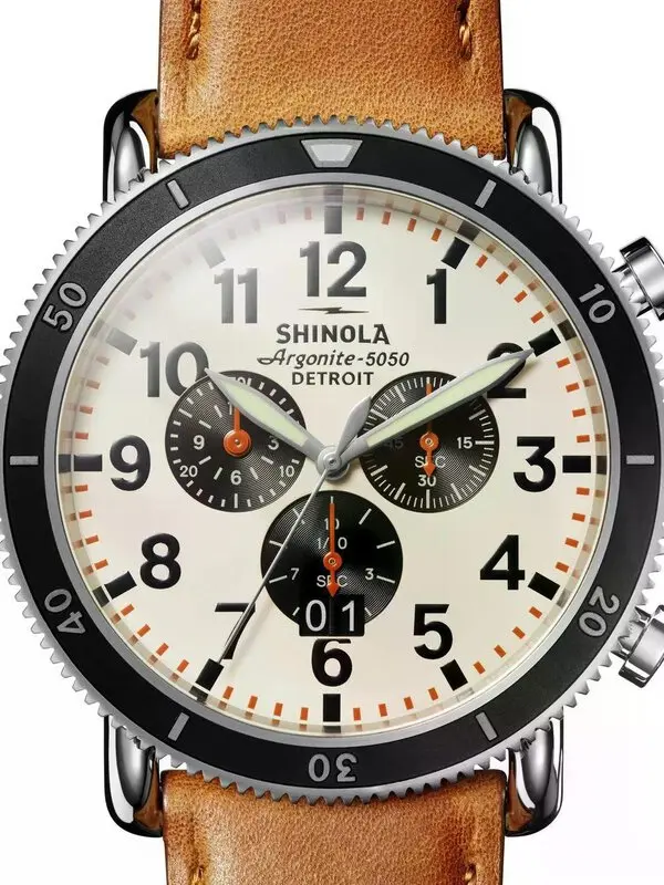 Shinola Runwell Sport 3 Eye Chrono 48mm - Neutrals