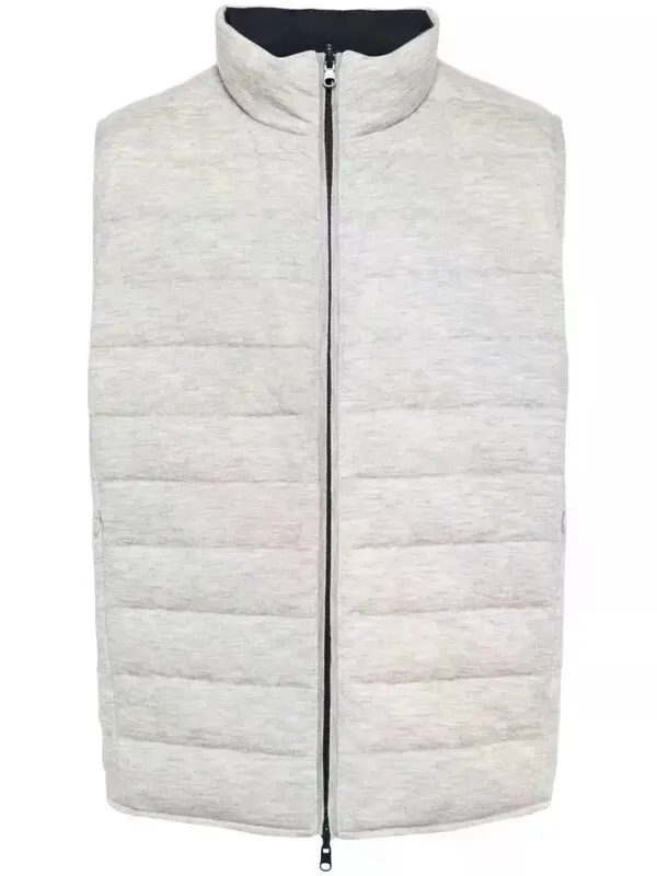 N.peal Reversible Down Gilet - Grey