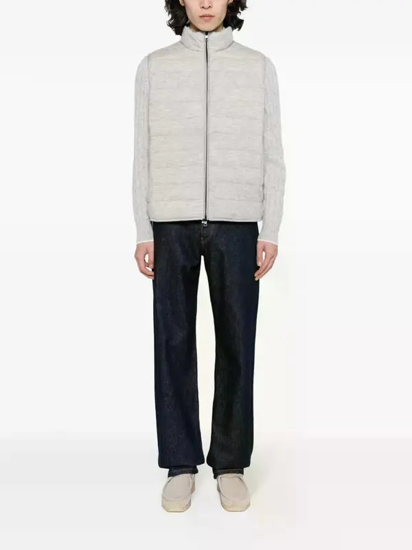 N.peal Reversible Down Gilet - Grey