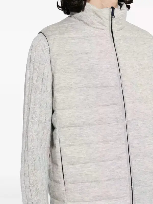 N.peal Reversible Down Gilet - Grey