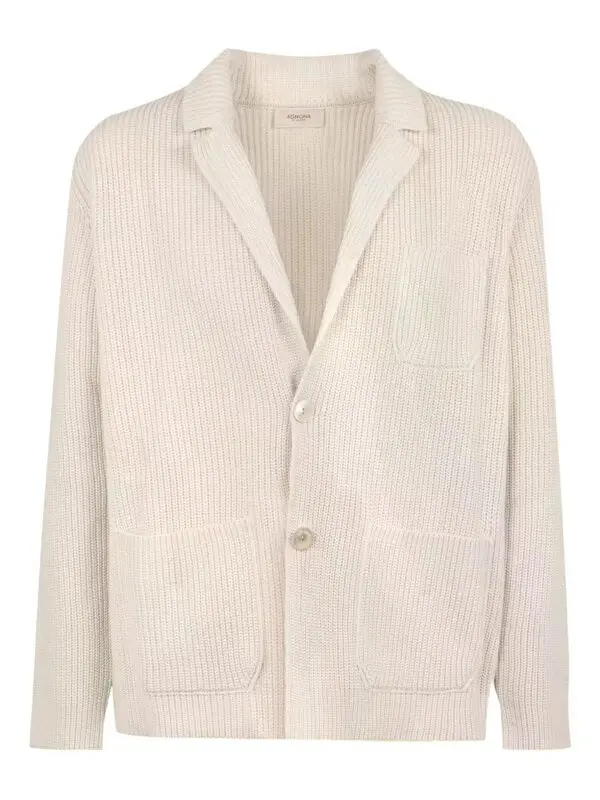 Agnona Cashmere Cardigan With Lapel Neck