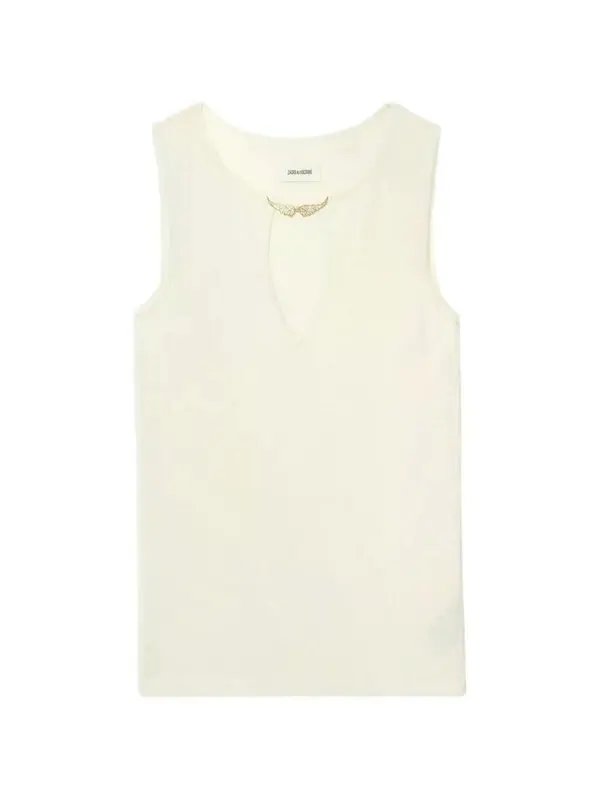 Zadig&Voltaire Sayani Sleeveless Top - Neutrals