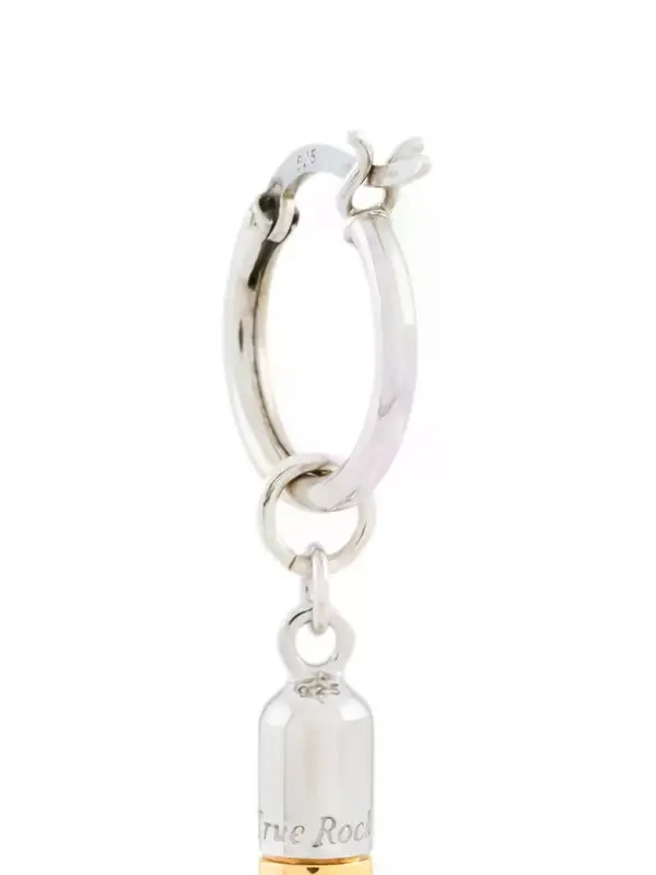 TRUE ROCKS Two-tone Pill Hoop Earring