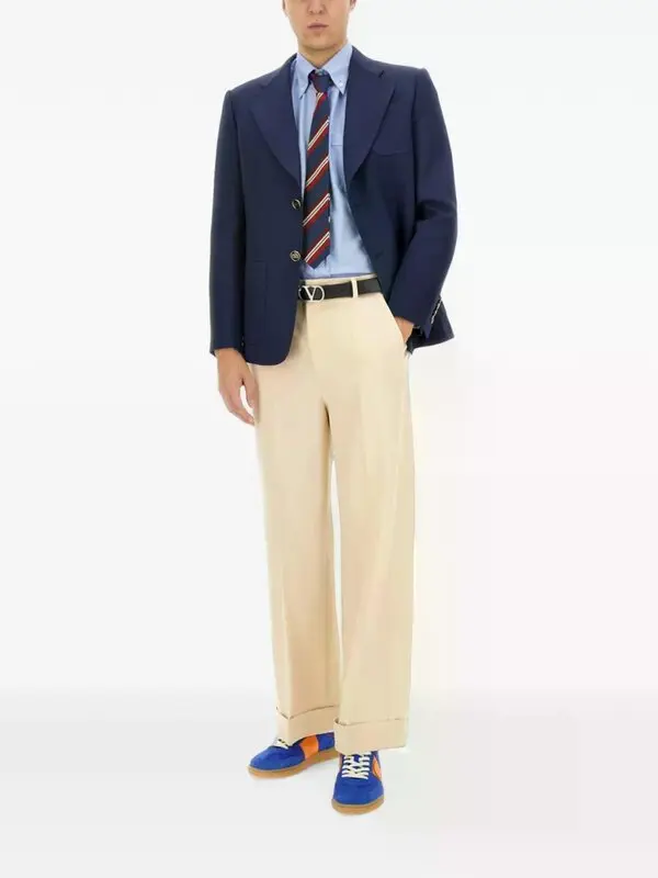 Valentino Garavani Gabardine Wool Trousers