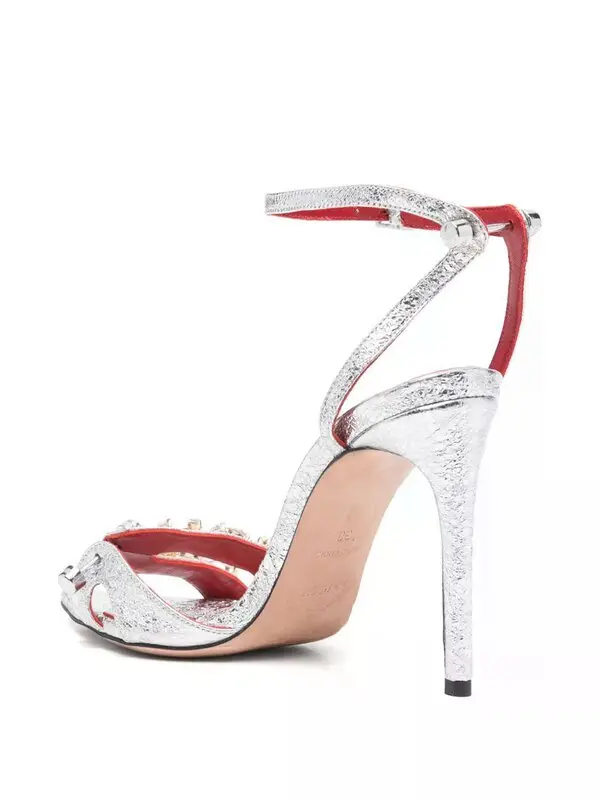 HARDOT 100mm Embellished Booty Sandals