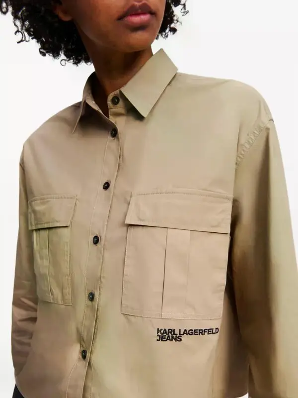 Karl Lagerfeld Boxy Utility Shirt