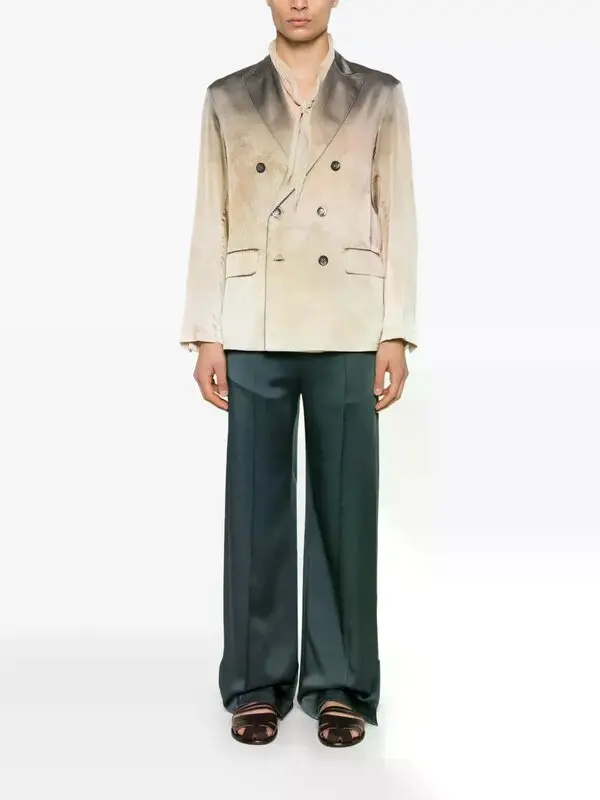 PIERRE-LOUIS MASCIA Adastrgum Double-breasted Blazer - Neutrals