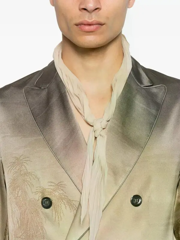 PIERRE-LOUIS MASCIA Adastrgum Double-breasted Blazer - Neutrals