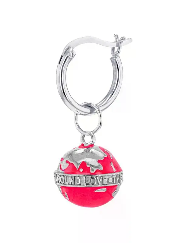 TRUE ROCKS Tone Globe Earring - Silver