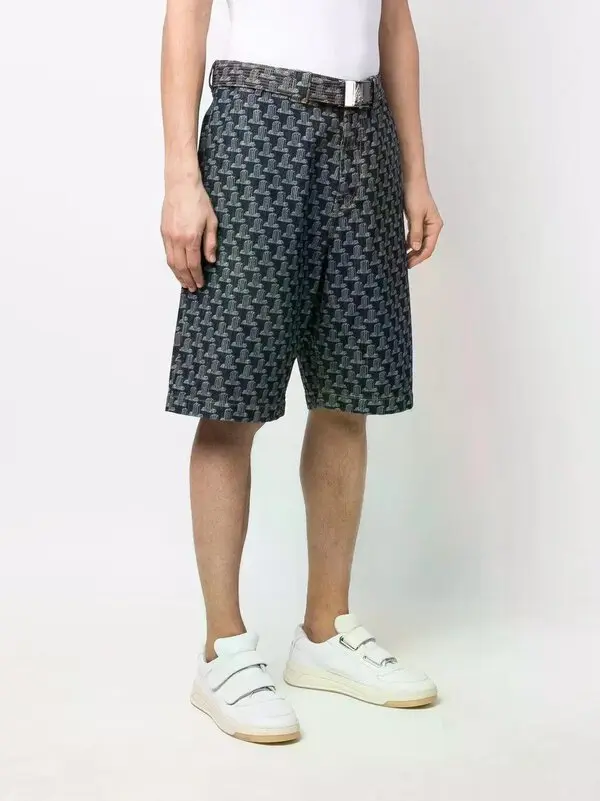 LANVIN Geometric Print Bermuda Shorts