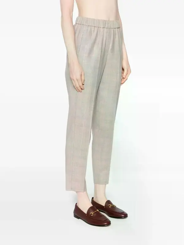 Peserico Checked Tapered Trousers