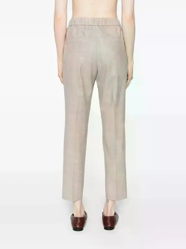 Peserico Checked Tapered Trousers