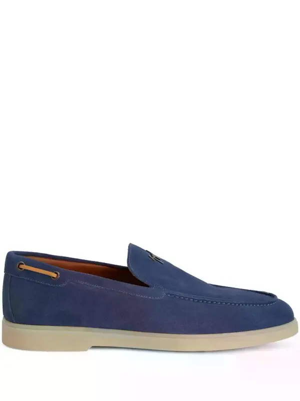 GIUSEPPE ZANOTTI Maui Suede Loafers - Blue