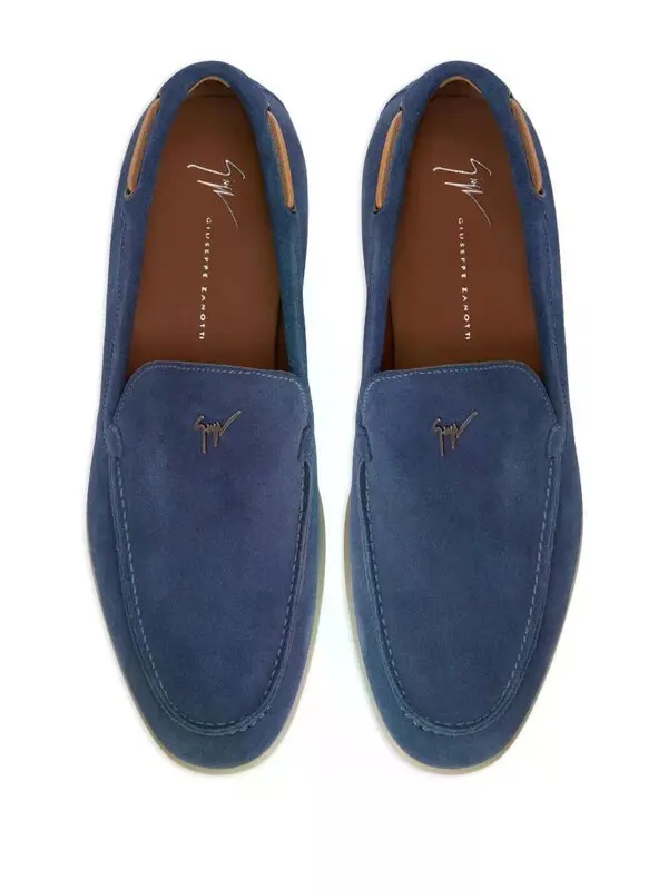 GIUSEPPE ZANOTTI Maui Suede Loafers - Blue