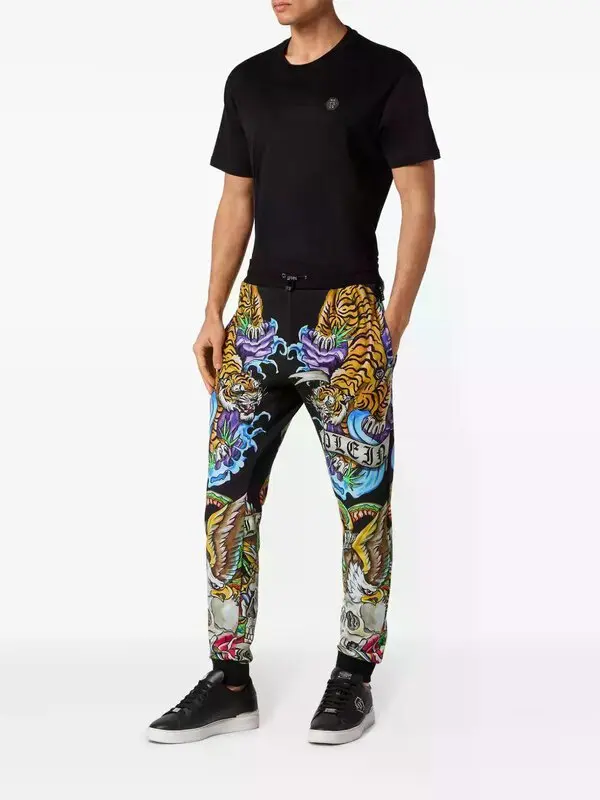 Philipp Plein Tattoo-print Drawstring Track Pants