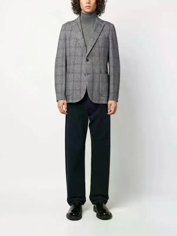 CIRCOLO 1901 Plaid-check Single-breasted Blazer