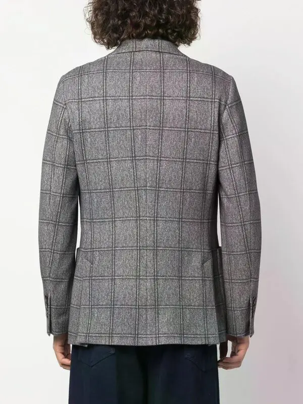 CIRCOLO 1901 Plaid-check Single-breasted Blazer