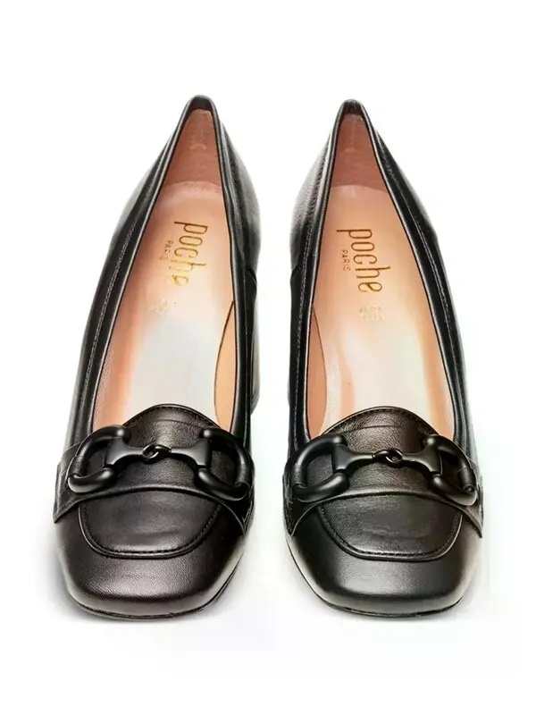 POCHE PARIS Leather Heeled Pumps