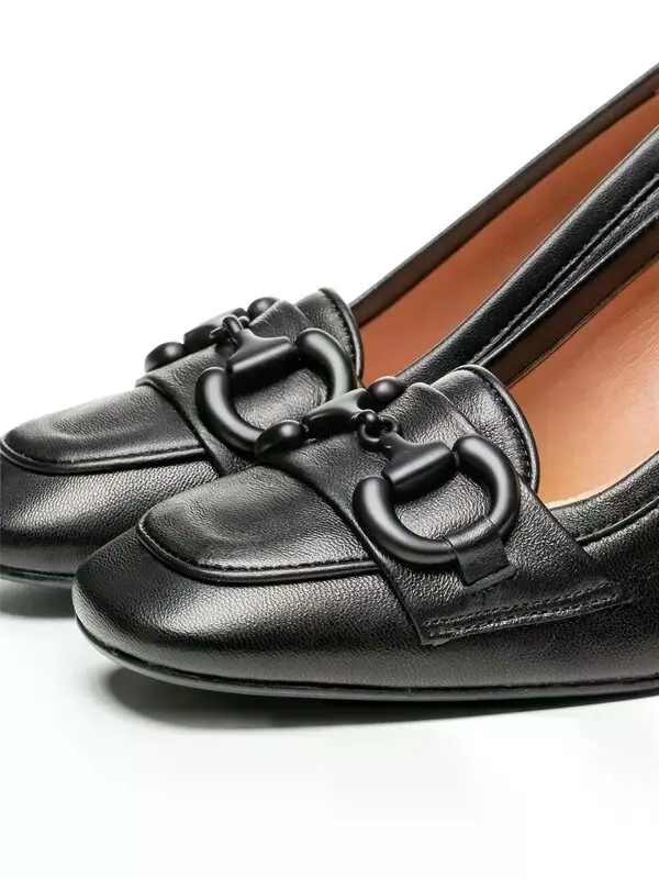 POCHE PARIS Leather Heeled Pumps
