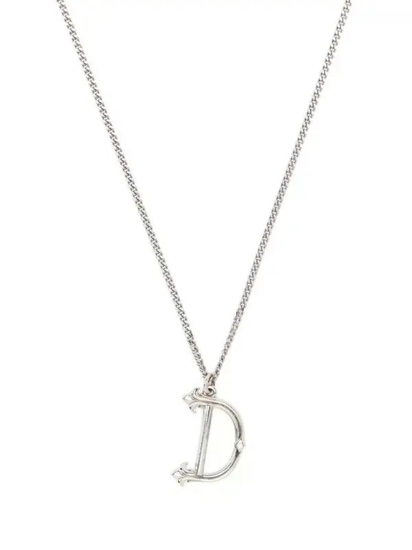 Emanuele Bicocchi Initial-pendant Sterling Necklace - Silver
