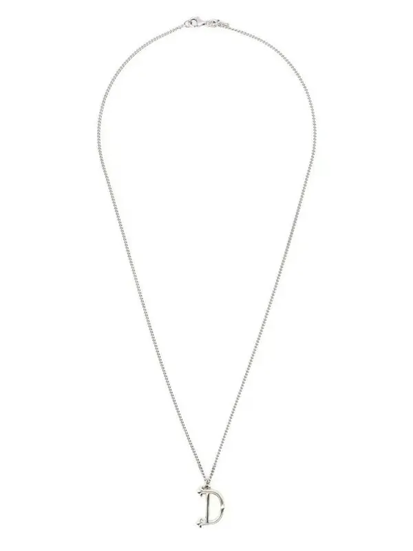 Emanuele Bicocchi Sterling Initial Pendant Necklace