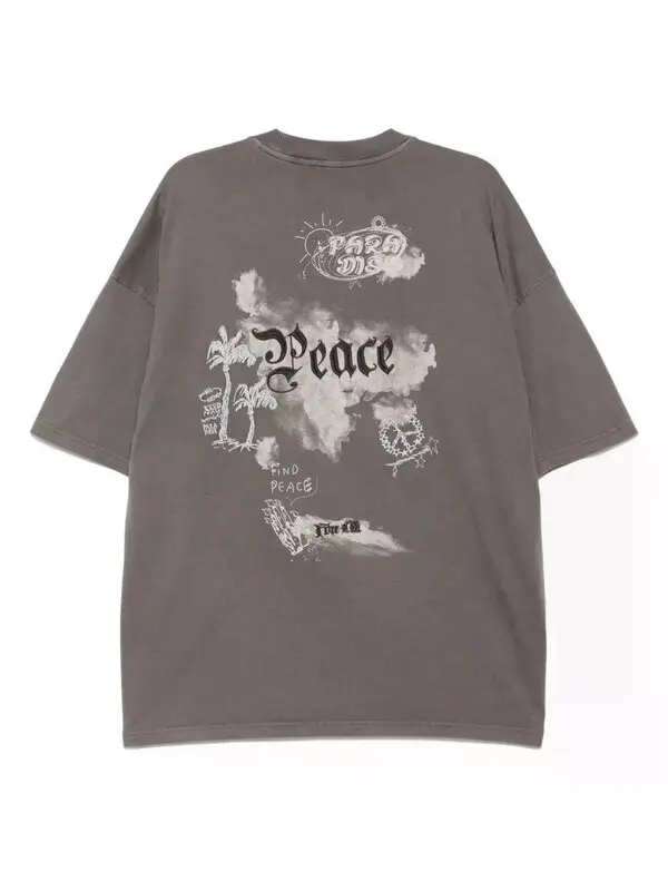 FIVE CM Graphic-print T-shirt - Grey