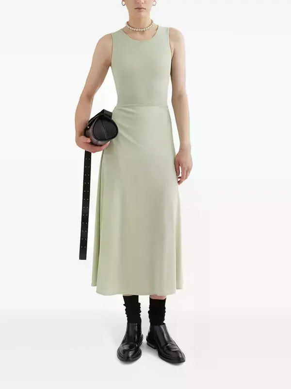 JIL SANDER Flared Zipped Midi Skirt
