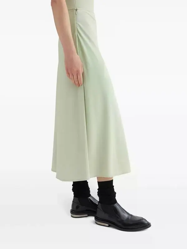JIL SANDER Flared Zipped Midi Skirt