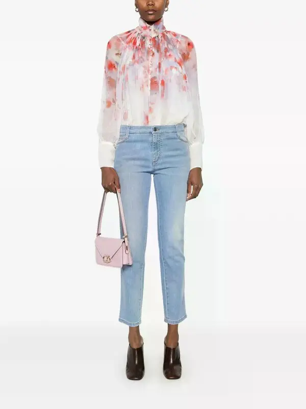 Ermanno Scervino Logo-patch Slim Jeans - Blue