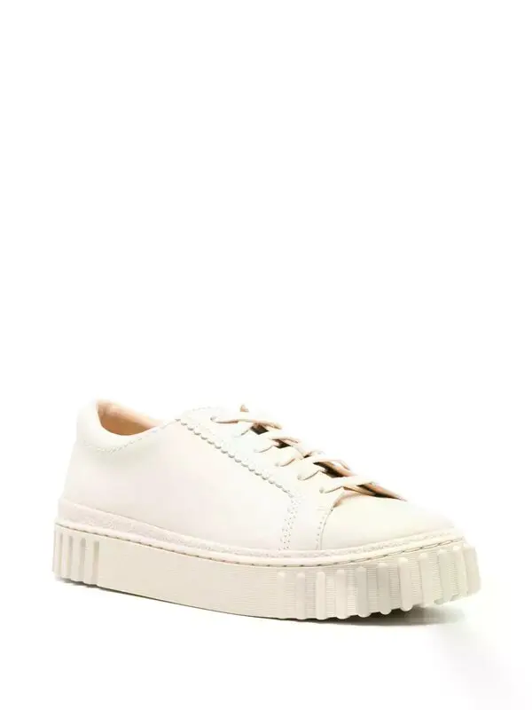 Clarks Mayhill Walk Leather Sneakers - Neutrals