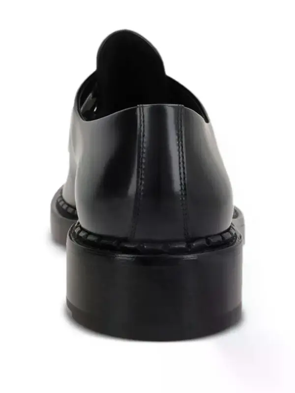 Santoni X 10 Corso Como Leather Derby Shoes