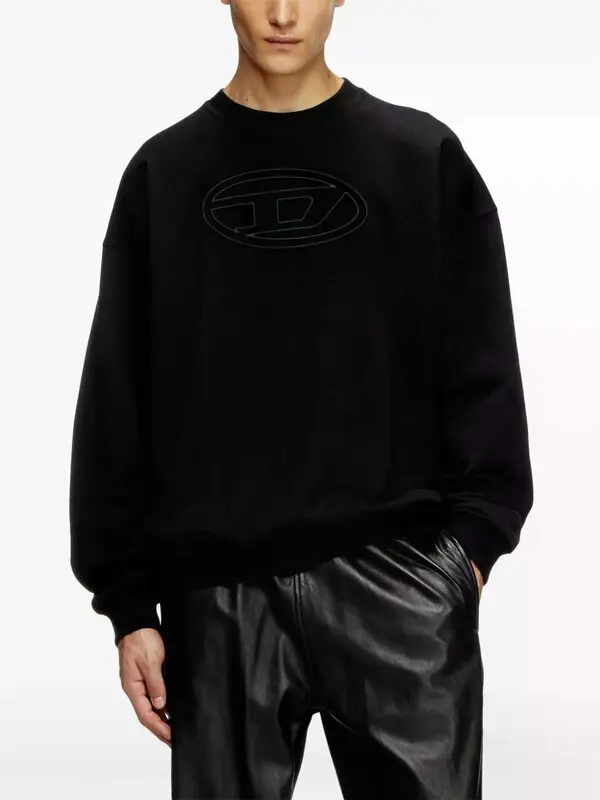 DIESEL® S-mart-bigoval Sweatshirt - Black