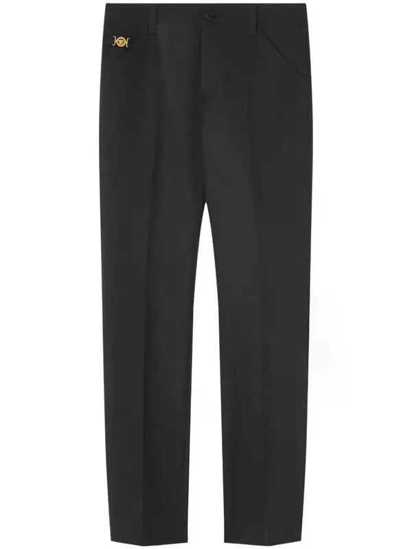 Versace Cavalry Wool Formal Trousers