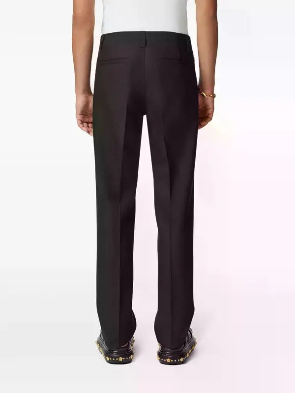Versace Cavalry Wool Formal Trousers