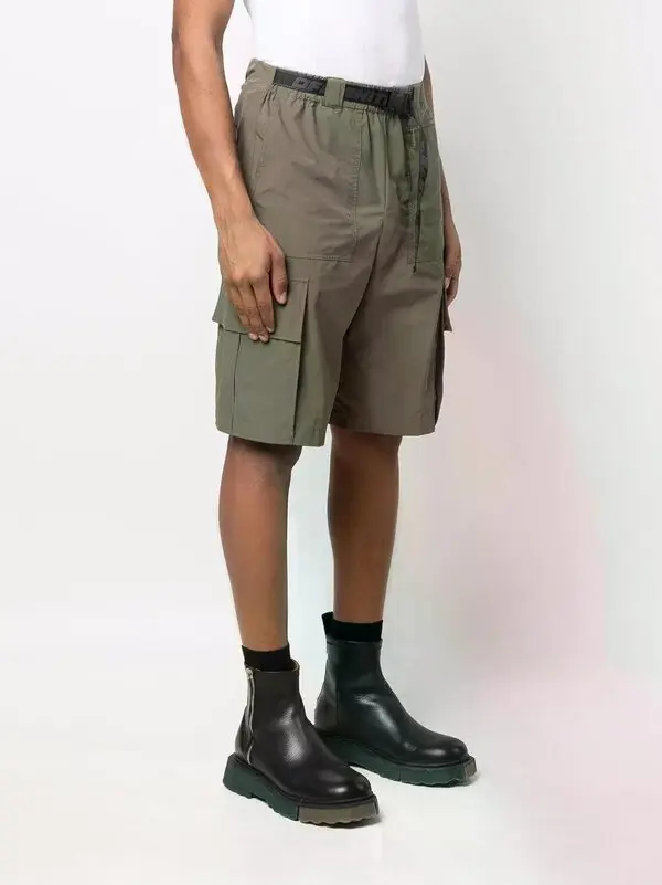 Off-White Cargo Shorts With Belt