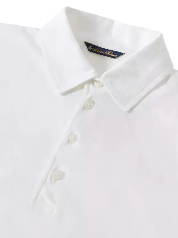 Brooks Brothers Cotton Polo Shirt - White