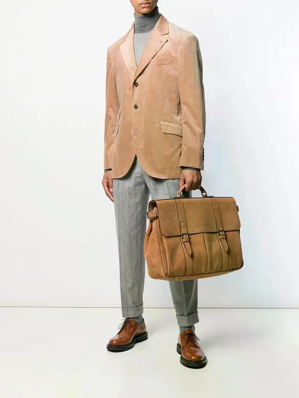 Brunello Cucinelli Virgin Wool & Cashmere Blend Turtleneck Jumper - Grey