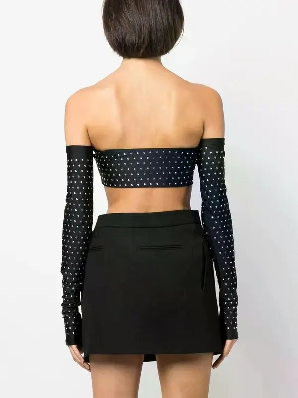 Andamane Embellished Cropped Top