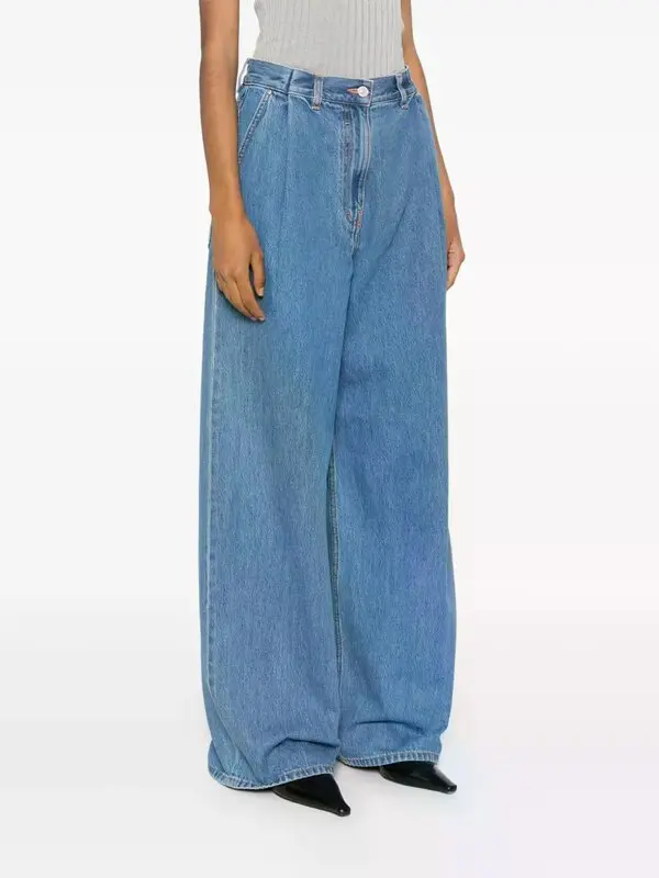 Givenchy Wide-leg Pleated Jeans