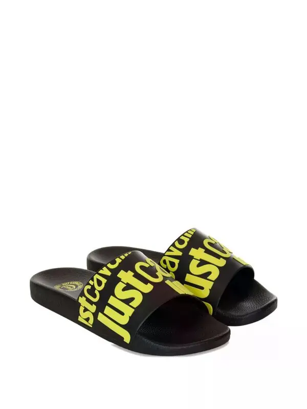Just Cavalli Logo Slides - Black