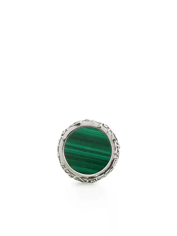 Emanuele Bicocchi Amulet Malachite Single Earring - Silver