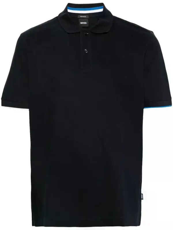 BOSS Piqué-weave Cotton Polo Shirt