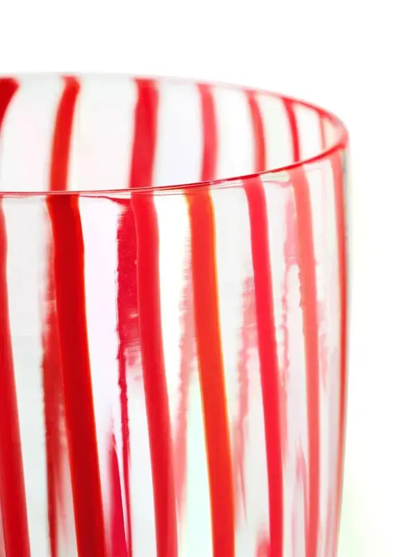 AQUAZZURA CASA Capri Stripe Tumblers - Red