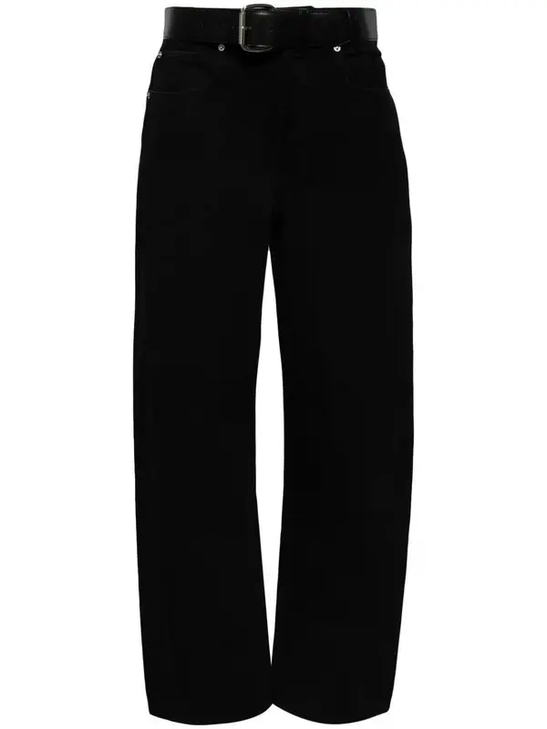 Alexander Wang Belted Waist Wide-leg Trousers - Black